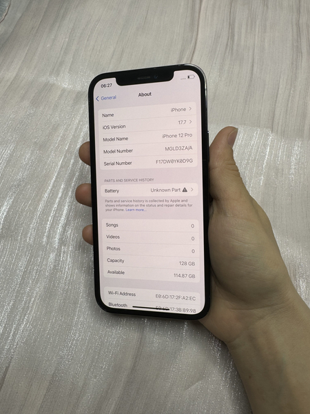 iPhone 12 Pro 128gb Blue Akk: 100% Kelwamiz