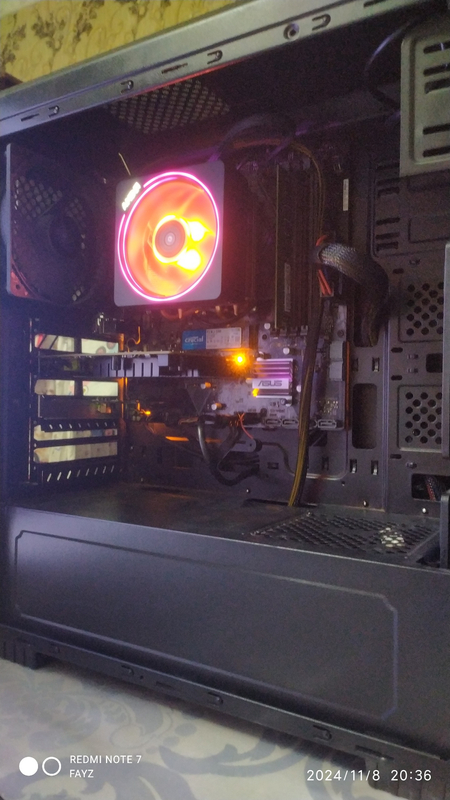RYZEN 7 2700X , ASUS B450M , Kingston 16Gm , NVME Crussial 500Gb , 800