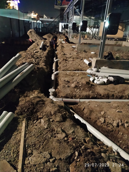 Urachi o‘rachi kanalzatsiya transheya tunel qaziymiz