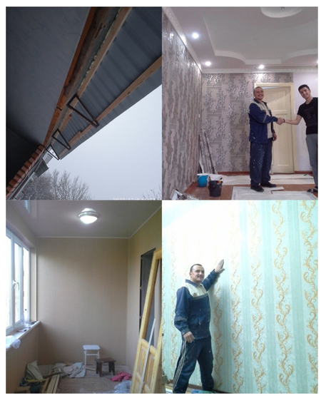Кладка Облецовчни кирпича Балкона и Дома Выкладываем Установка Окна