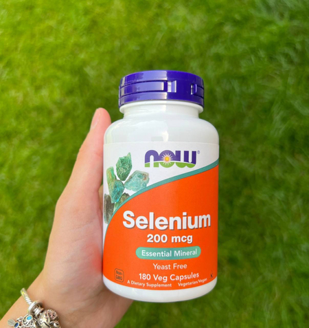 СЕЛЕН 100mcg / Selenium / Now / 180 капсул