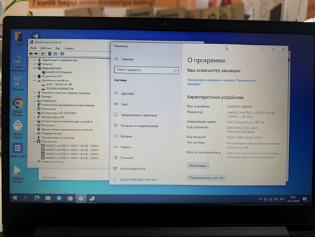 Lenovo core i3 ssd va hdd hotiraga ega ishlashlari tez noutbuk