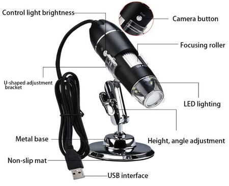 1600X, Микроскоп цифровой, USB, digital microskop, мобильный