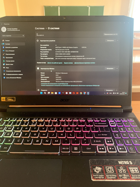 Игровой Ноутбук Acer nitro 5