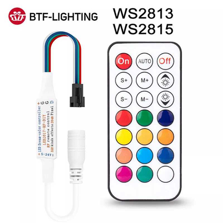 RGB RF Wiriles LED контроллер 5-24 вольт (радио для адресной лены)