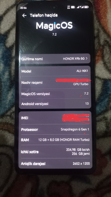 HONOR x9b 5G. (Sotiladi)