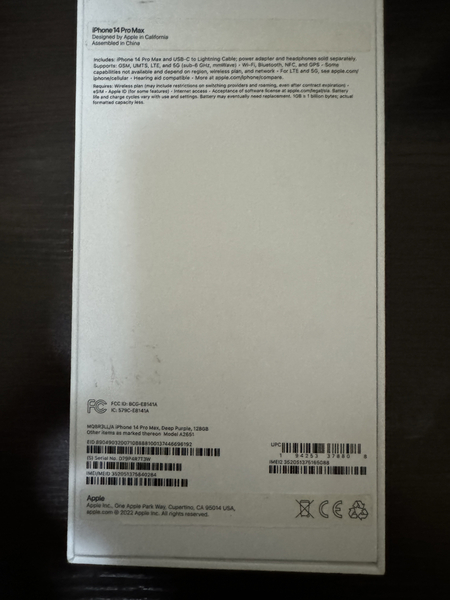 Iphone 14 pro max 128 esim