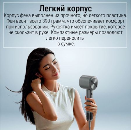 Фен для волос Xiaomi Mijia H701 БЕСПЛАТНАЯ доставка