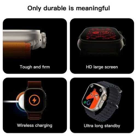 2в1 smart watch + наушники 8 PRO ULTRA, умные часы, смарт часы, Белый