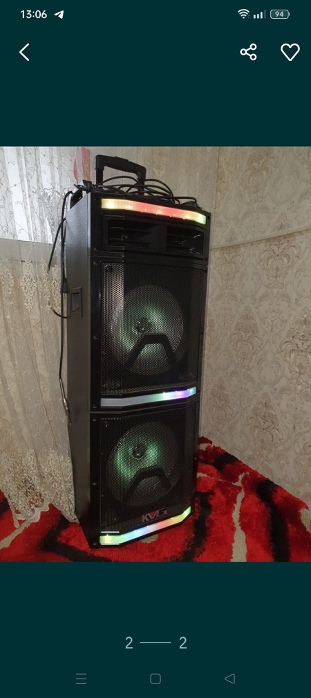 Срочно продается новая калонка KVG DUAL SPEAKER