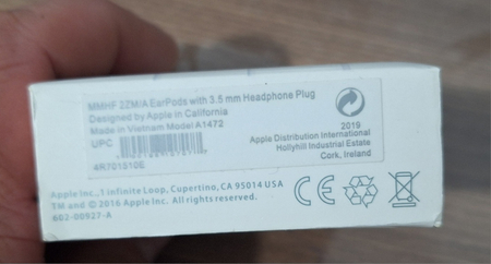 Наушники EarPods aux 3,5 проводные