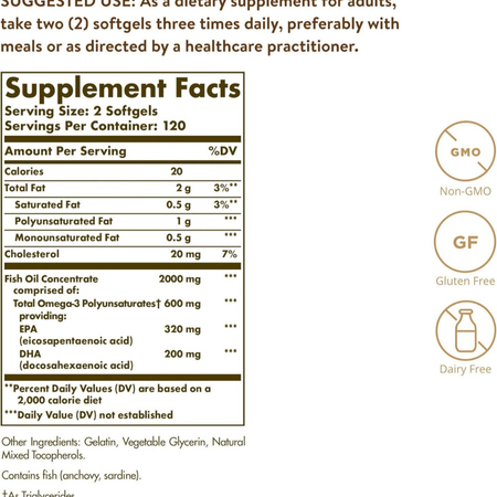 Solgar Omega Fish Oil Concentrate