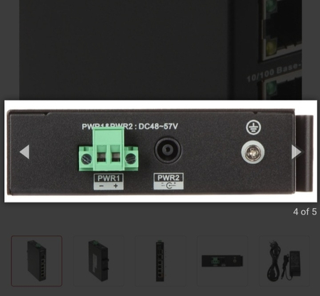 Оригинальный Poe switch Dahua 4-портовый  коммутатор