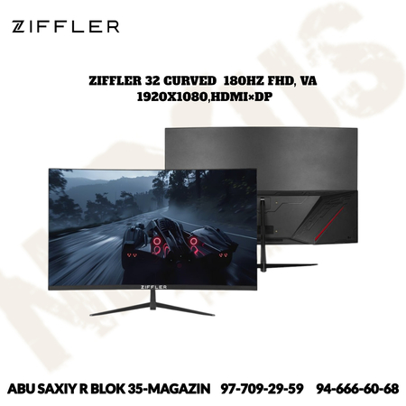 Monitor RULLS 27 inch Curved , 165Hz , 1920x1080 FHD New