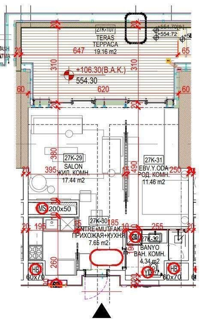 ЖК Nest  One 2/27/51 48 кв.м