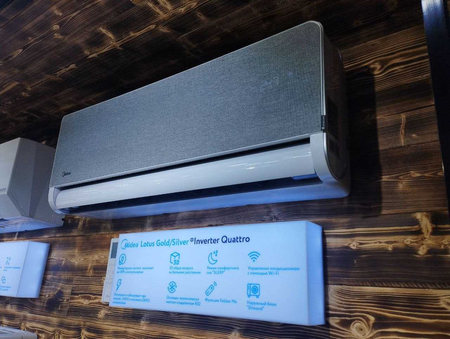Кондиционер Midea Lotus Silver 18 Inverter 145v WiFi управление