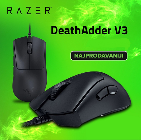 Топ! RAZER Deathadder V3 VIRED Проводная мышка/мышь (DPI 30K)