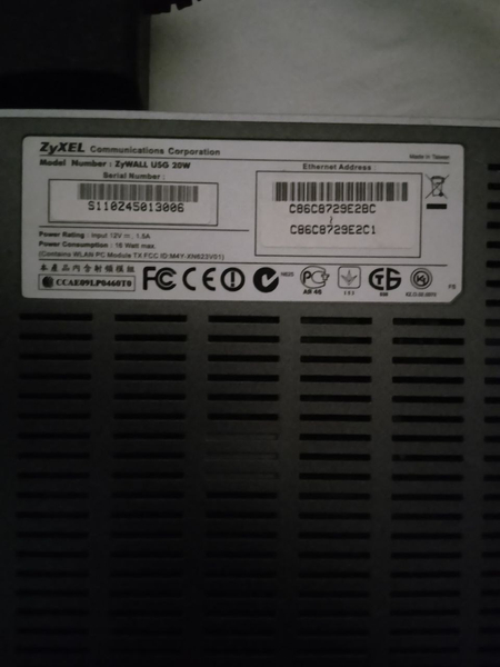 Модем ZyXEL ZyWALl usg 20 w (Тайван)