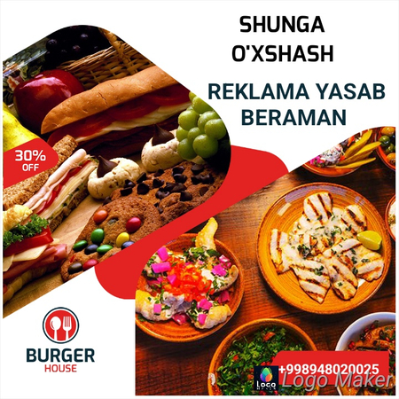 Har xil shunga o\\\'xshash Reklama yasab beraman