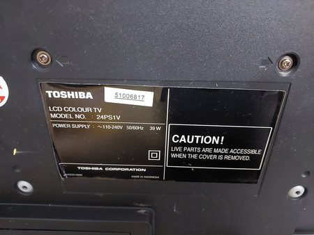 Телевизор LCD Тошиба модель 24 PS 1 V