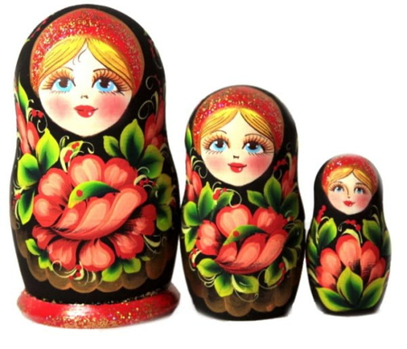 Матрешка Хохлома  ручная работа