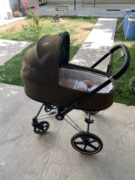 Коляска Cybex люлька цаета хаки