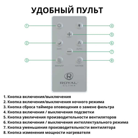 Бризер ROYAL Clima Brezza RCB 75, умная вентиляция, очиститель воздуха