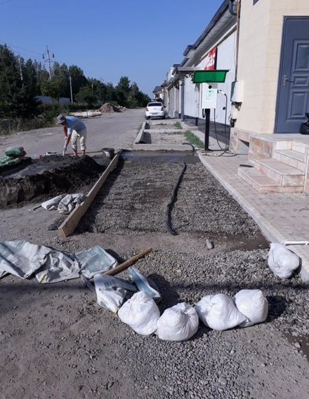 Стяжка лоток бетонный работа