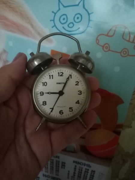 Механический мини будильник Ракета