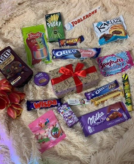 Новогодние подарки от Milka,Барни,M&M'S,Alpen Gold,Nuts и тд.