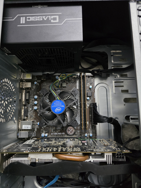 Игровой компьютер H110/i5-6600k/16/256/500/6/500w/HP24