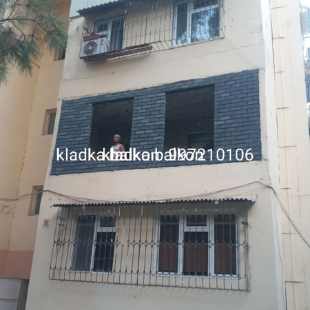 Balkonga g'isht teramiz