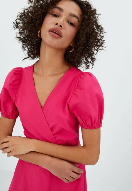 Розовое платье Stradivarius, L