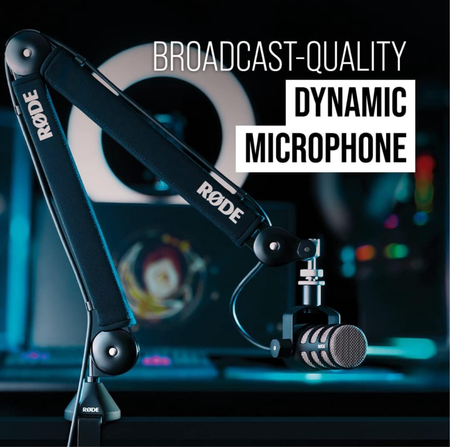 RODE PODMIC XLR - Cardioid Dynamic Микрофон Подкаст Профессиональный