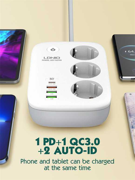 Rozetka LDNIO SEW3452 WiFi  Smart Strips  / Умный удлинитель 2500W