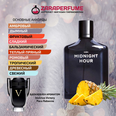(Мужской) ZARA Midnight Hour / парфюм / духи / parfum / atir
