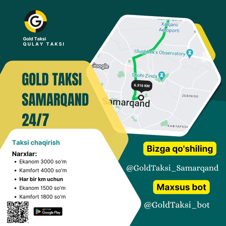 Gold Taksi\\n\\nEndi siz taksi qidirib ko‘chaga c