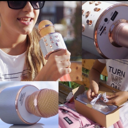 Микрофон караоке Bluetooth микрофон