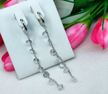 Серьги , серёжки серебро есть проба 925