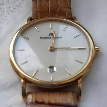Часы Longines. Золотые. Ремешок кожа.