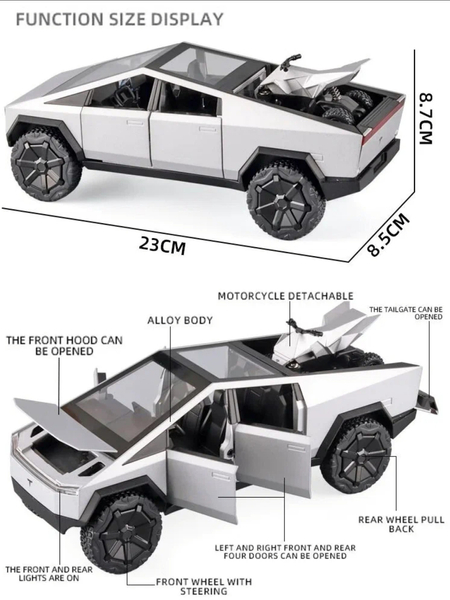 Tesla Cybertruck металлическая машинка масштабная - Доставка