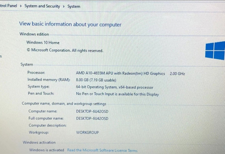 Hp Pavilion 15.6 в рабочем состоянии