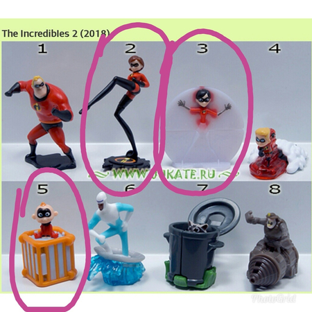 Киндер игрушки из разных серий