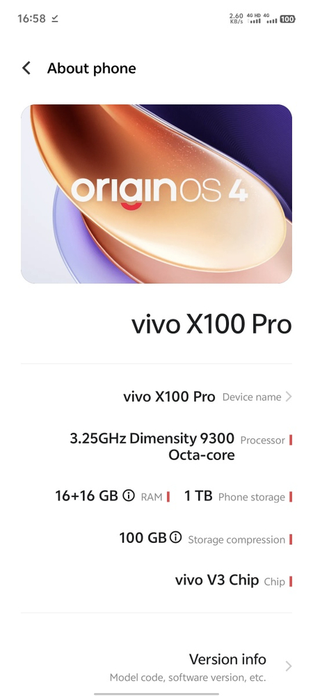 Vivo X100 Pro 16+16Gb/1Tb