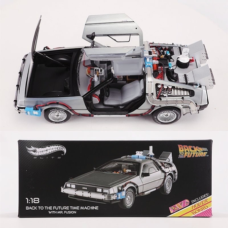 Hot Wheels Elite De Lorean 1:18 Оригинал