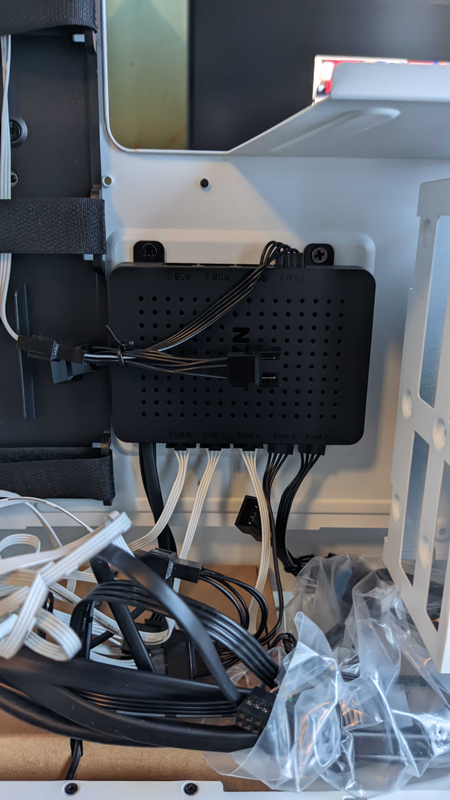 NZXT F120 RGB DUO White FAN with RGB & Fan Controller