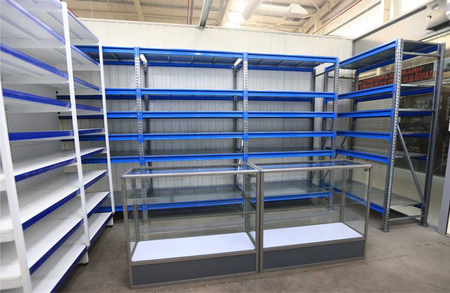 Торговые стеллажи для продуктового магазина, saqlash tokchalari