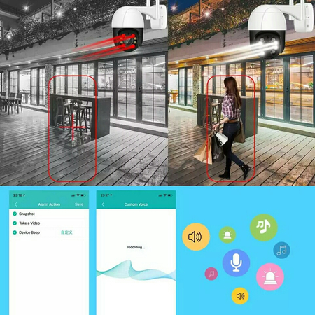 BESDER 3MP, 5MP FHD Мини Wi-Fi IP камера Ai Обнаружение Человека.