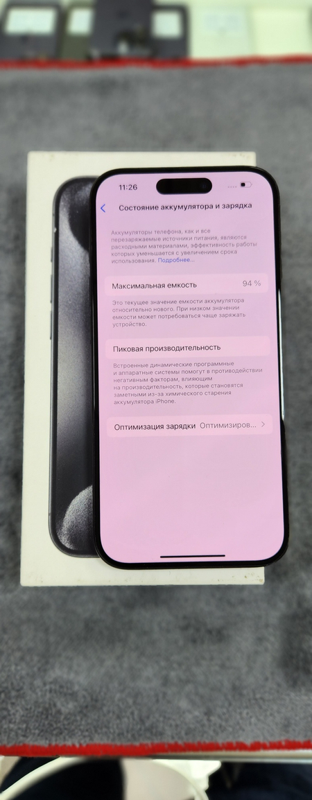 Iphone 15 pro 256gb 95% J/A qora