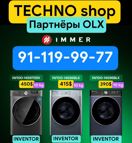 AKSIYA AKSIYA AKSIYA 10 kg IMMER Inventor/avtomat kir moshina/стиральн